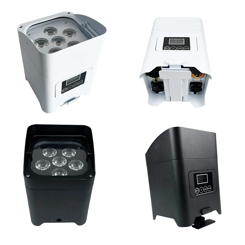 Waterproof Ip65 Wireless Dmx Lights 6pcs Rgbwa+uv 6 In 1 Battery ...