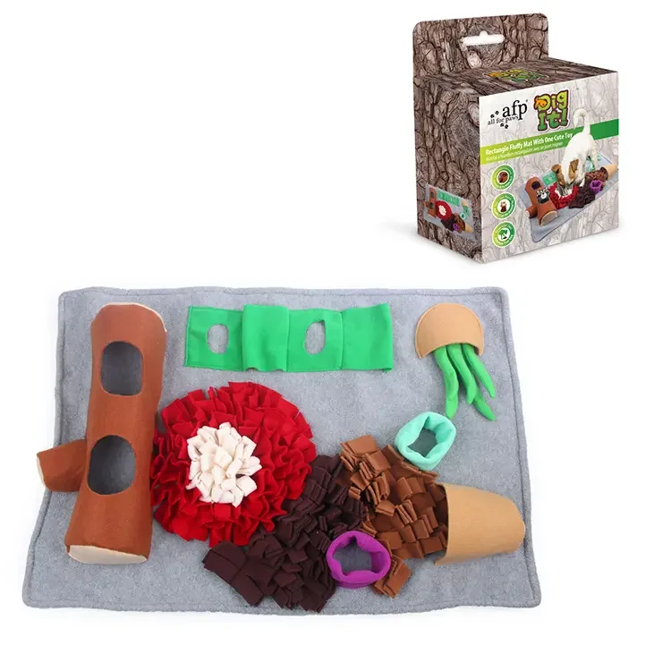 Afp Stress Relief Interactive Dog Puzzle Slow- Feeder Toys Adjustable ...