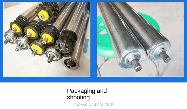 Red Steel Carrier Conveyor Belt Roller Idler Steel Pipe Rollers With ...