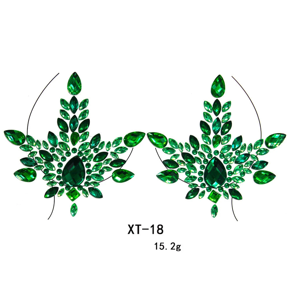 Festival Carnival Acrylic Gem Body Jewelry Sticker Temporary Tattoo ...