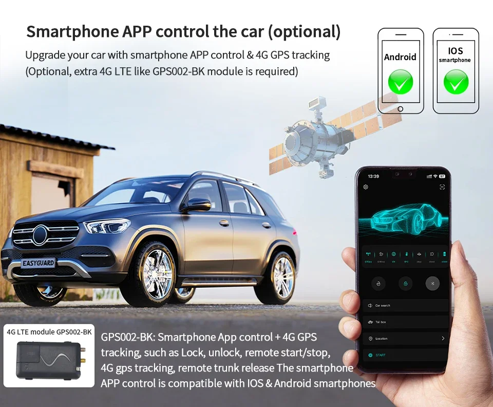 EASYGUARD Remote Starter - Plug & Play for Benz Vehicles