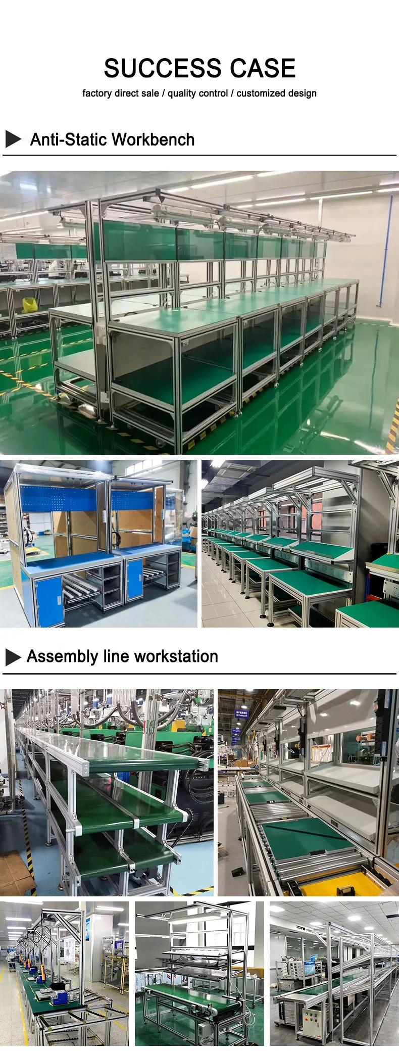 Custom Work Table - ESD Workbench with Aluminum Profile