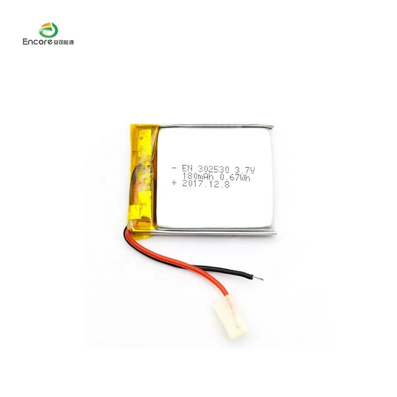 Alibaba.com: 3.7V 180mAh Li-ion 302530 rechargeable battery: Small size ...