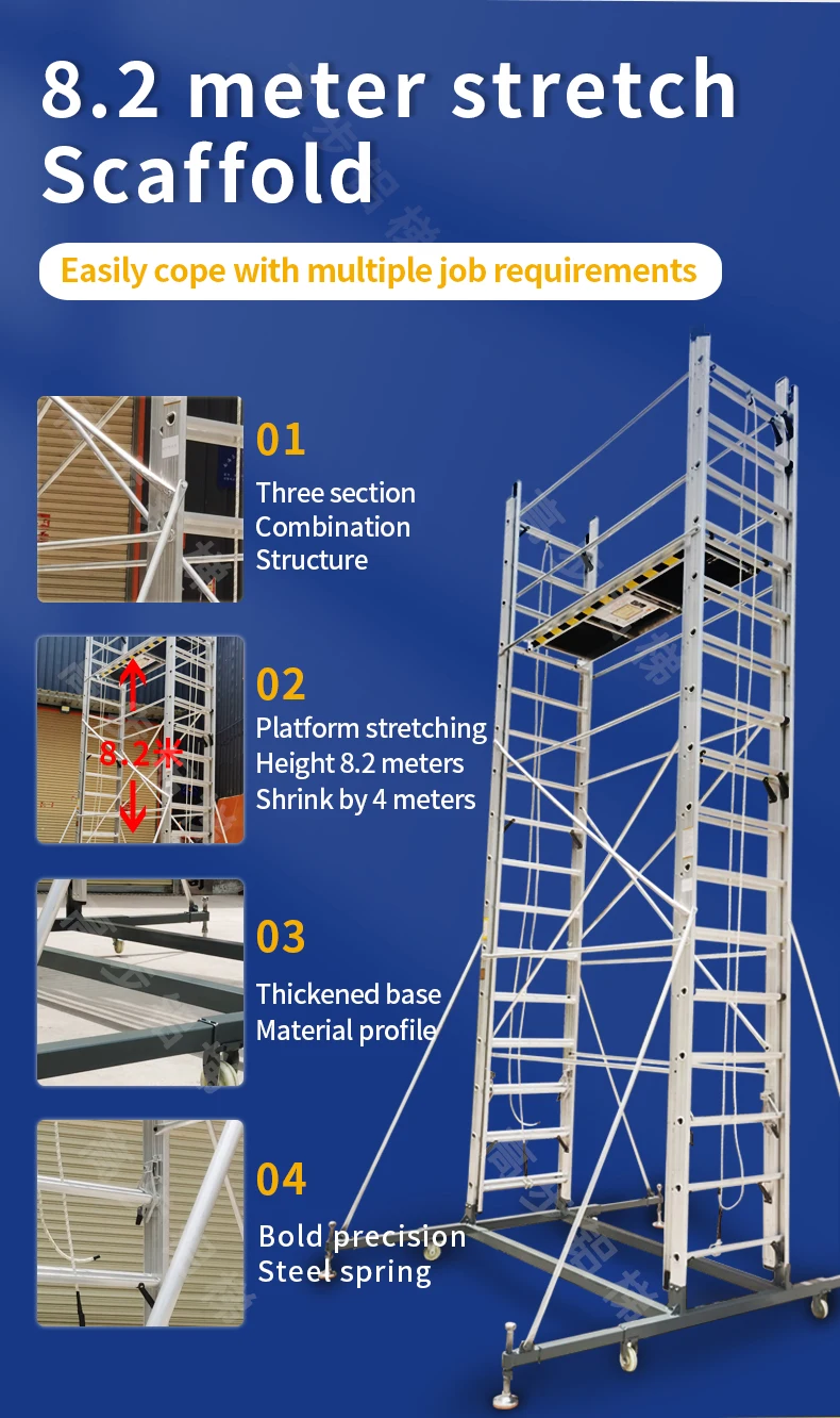 Metallic Andamio Ladder Type Frame With Telescoping Pulley for Scaffold ...