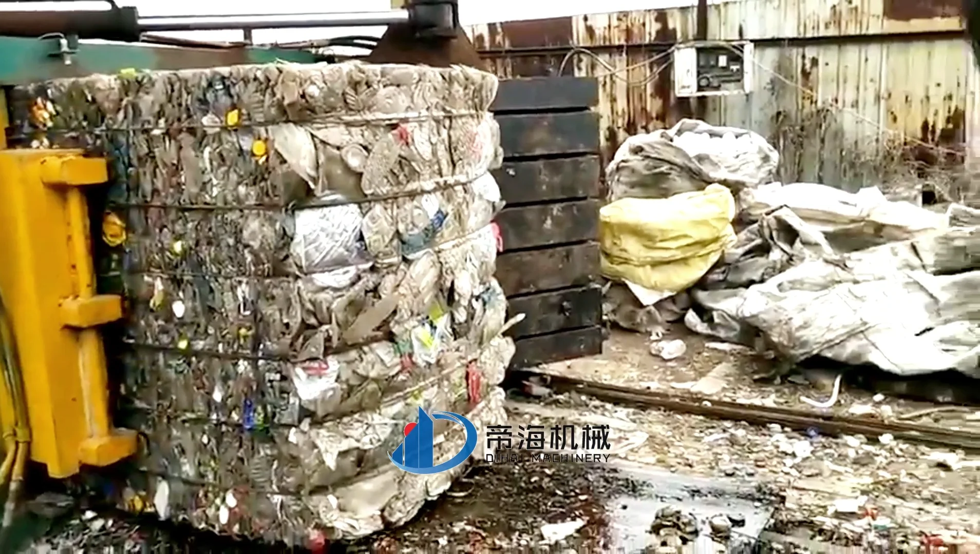 Industrial Large Cardboard Compactor China Waste Paper Baler Packing ...