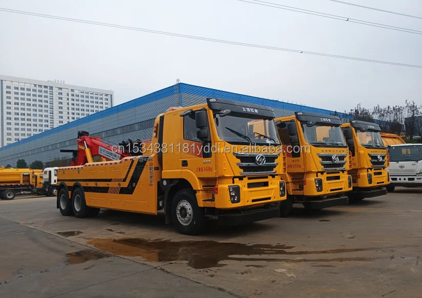 Tow Truck Wrecker With 360 Degree Rotation Crane 8 Ton Hydraulic Truck ...