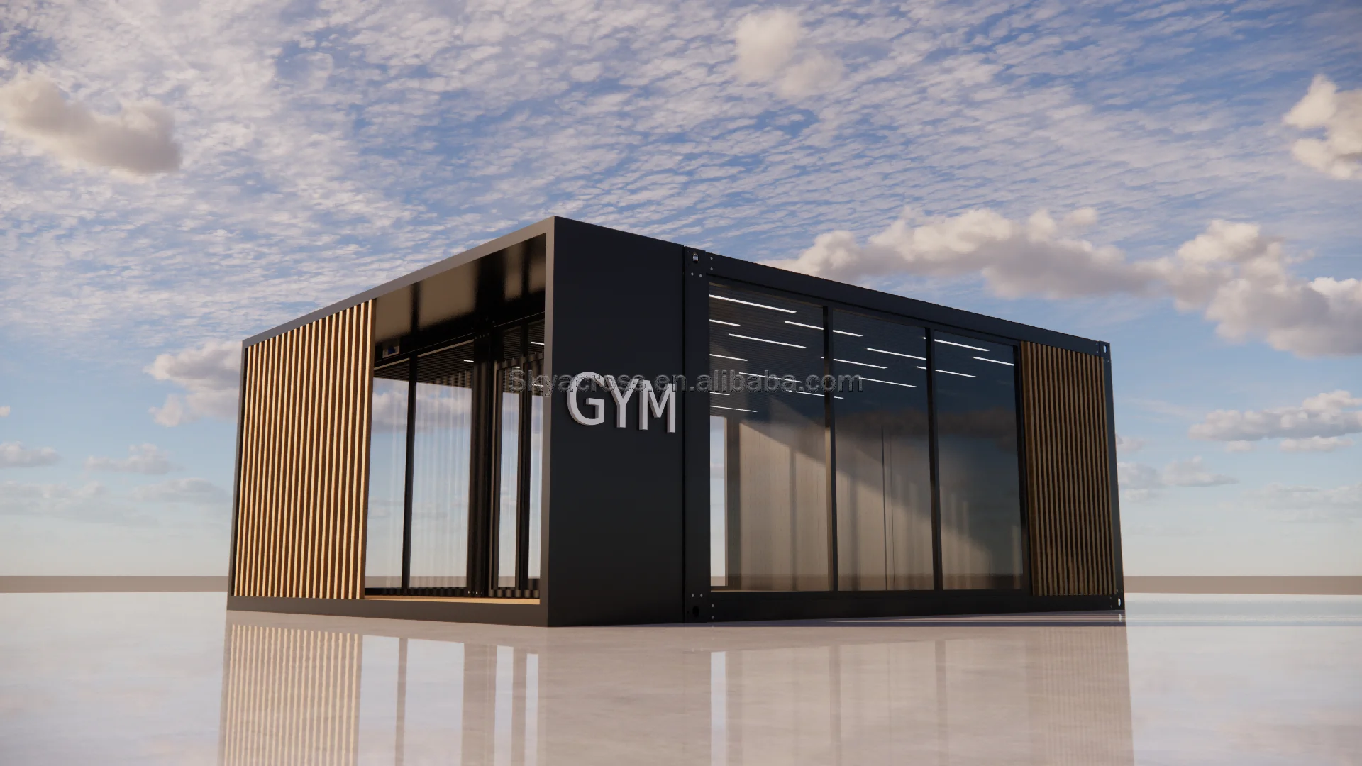 Modern Prefabricated Building - Backyard Garden Gym Studio