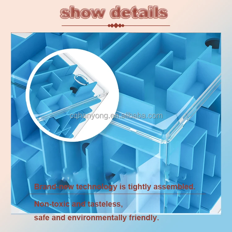 Maze Cube Piggy Bank Transparent Money Box 3d Small Puzzle Coin Bank ...