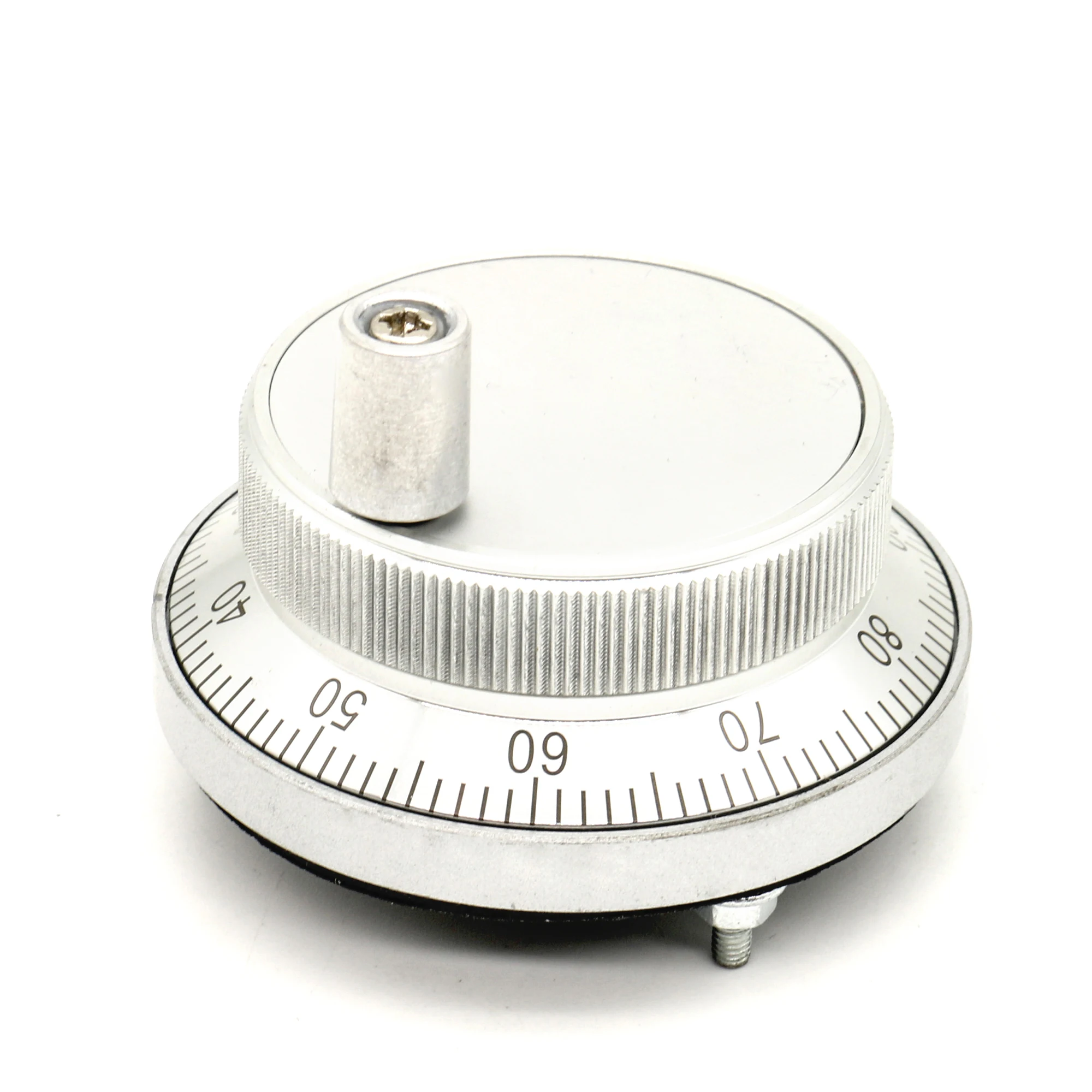 Handwheel Rotary encoder 60mm Oxidize Silver Metal Shell Rotary Encoder ...
