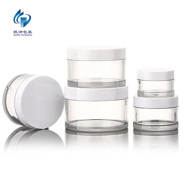 Hot Selling Clear Round 100g 150g 240g Petg Cosmetic Jar 30g 60g Petg ...