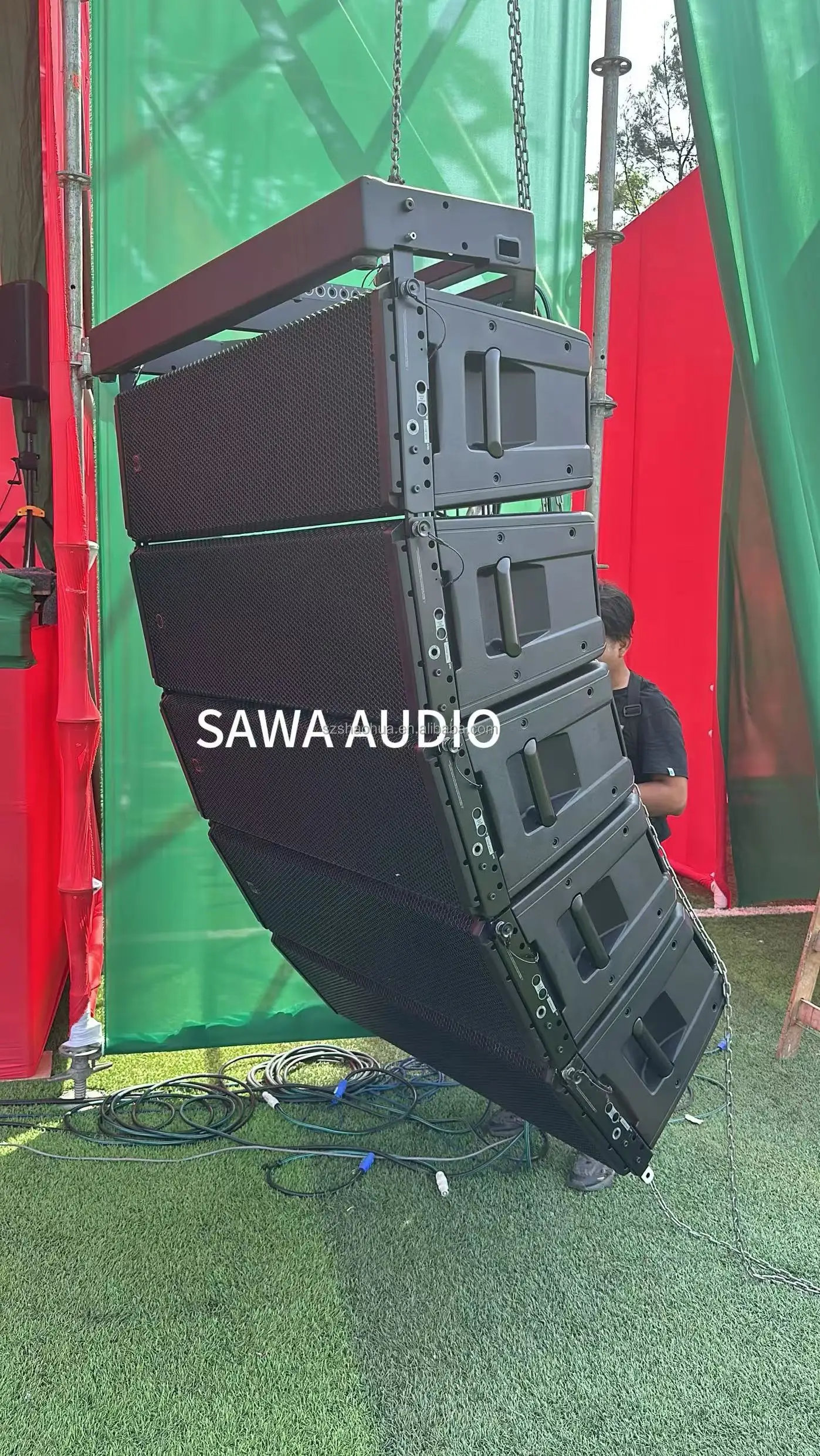 HDL 50-A Line Array Speakers: 12" 3 Way Active/Passive Sound System for ...