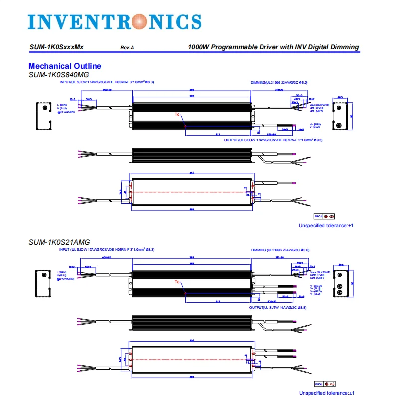 1000W Dimmable LED Driver for Grow Lights | IP67 Rated | 5-Year ...