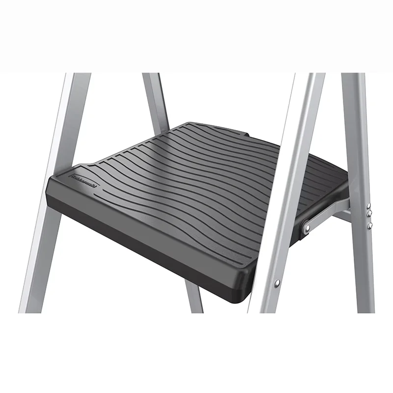 3 Step Ladder Folding Step Stool Leveling Tool Aluminum Ladder With ...