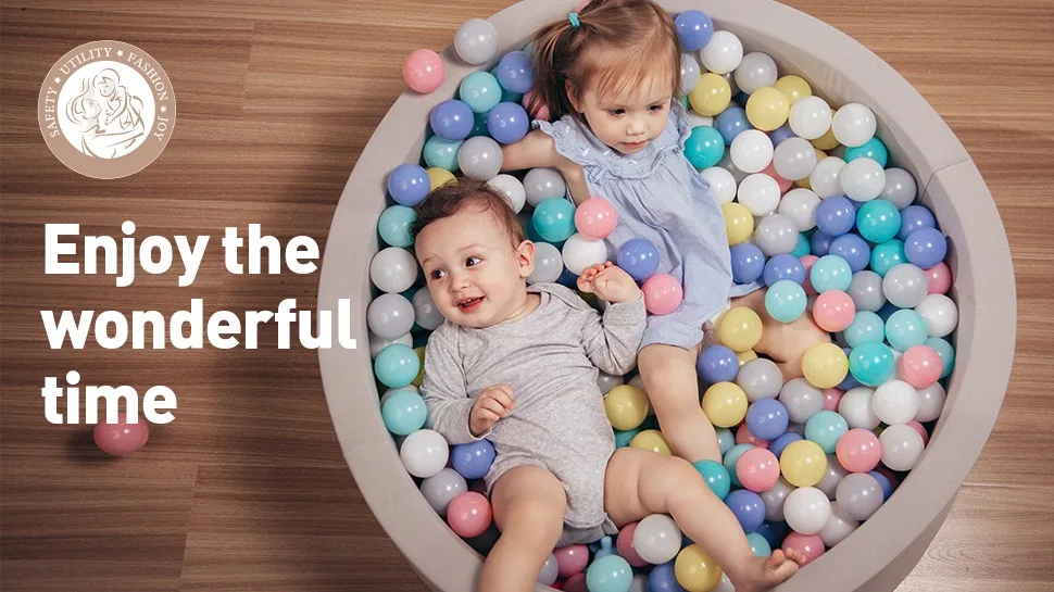 Large Round Foam Baby Ball Pit Indoor Playground Soft Play With Toy ...