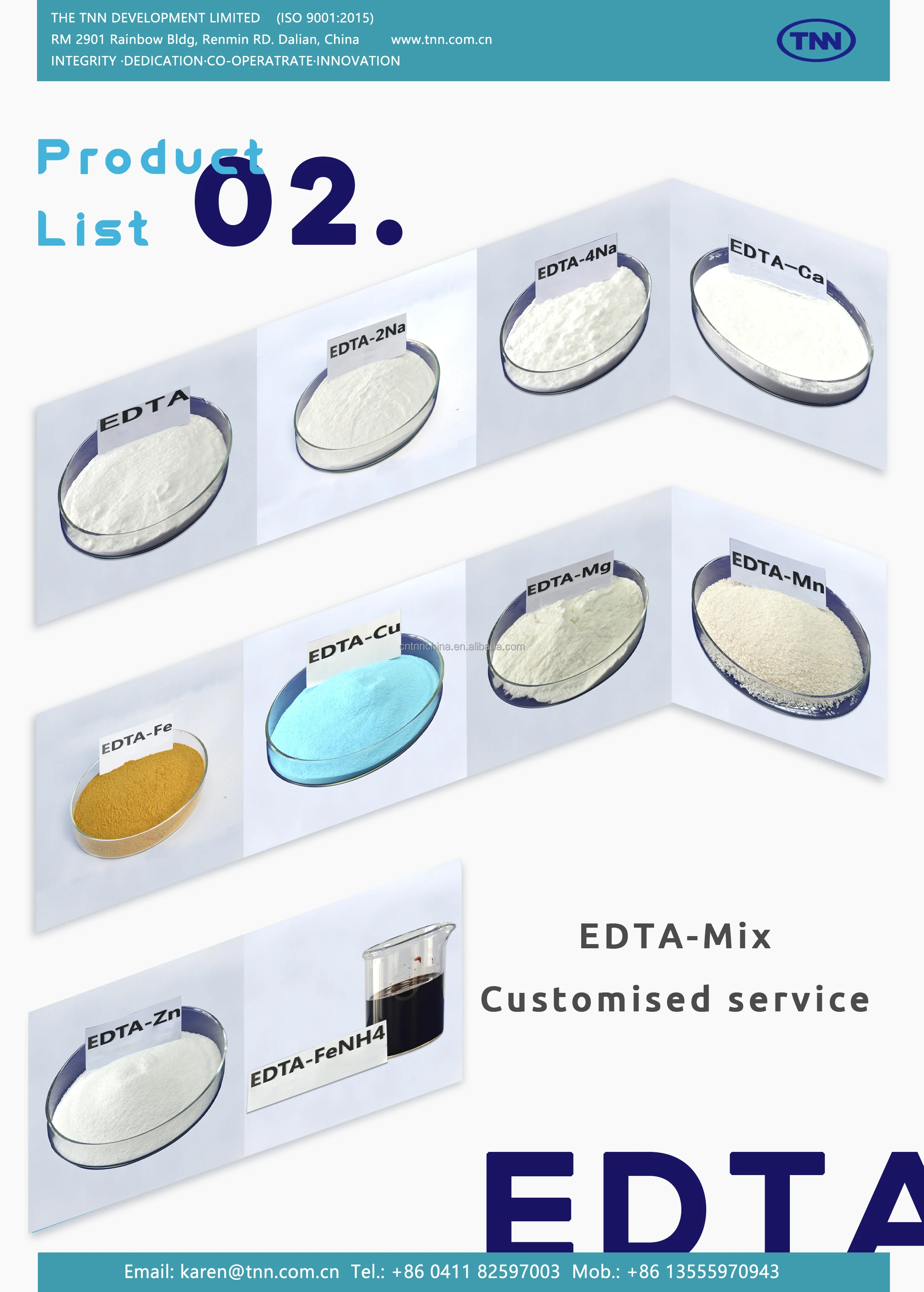 Tris Borate Ferrous Sodium Edta-mix Ca Fe Zn Powder 25kg Fertilizer ...