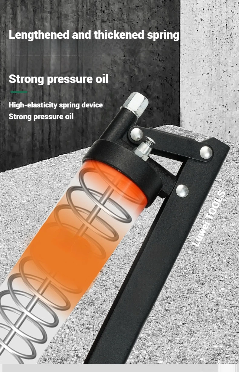 600CC Hand Operated Grease Gun | Heavy Duty Steel Hardware Tool for ...