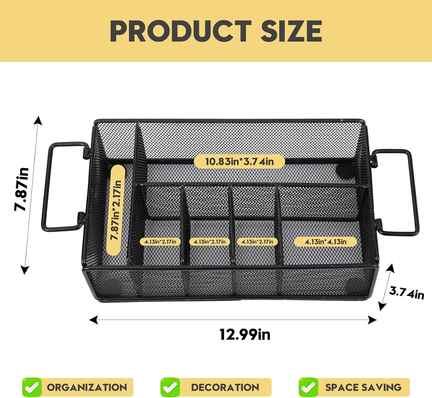 Customized Silverware Caddy Kitchen Condiment Organizer for Countertop ...