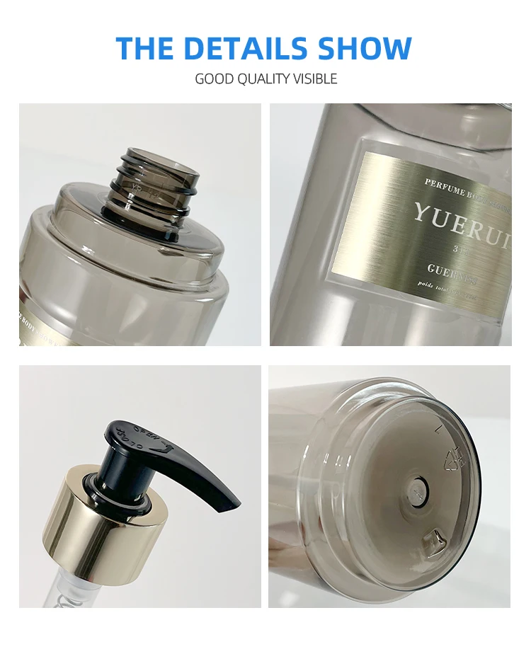 YUERUI High Quality Unique Hair Shampoo Bottle Luxury Plastic 500ml ...
