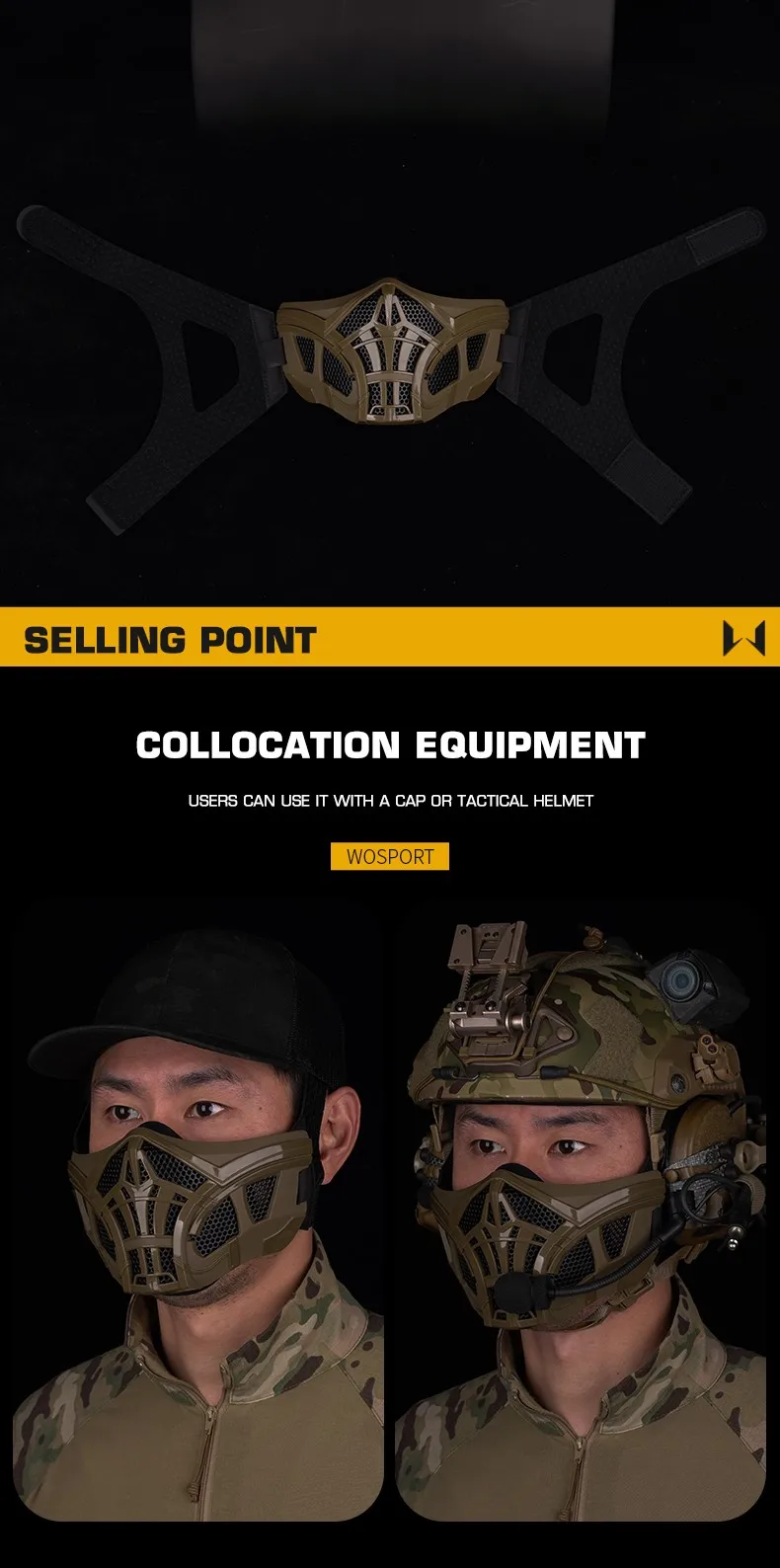 Half Face New Color Outdoor CS Game Breathable Safety Tactical Mask ...