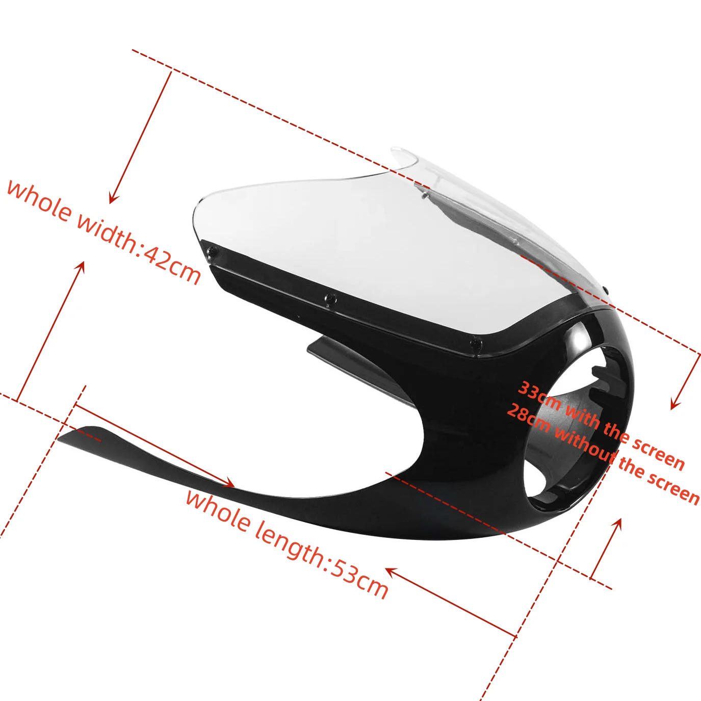 Classic Cafe Racer Front Fairing - Rickman Style Motorcycle Fairing for ...