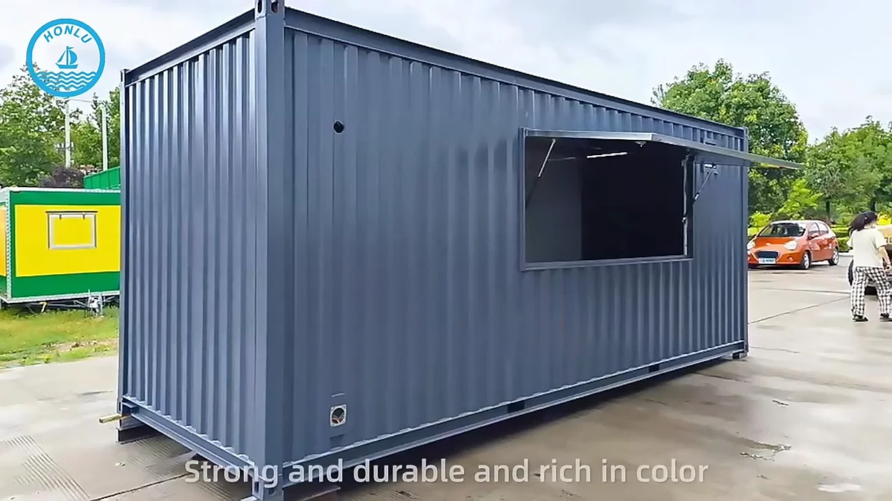Container Restaurant Prefabricated Shipping Container Food Truck ...