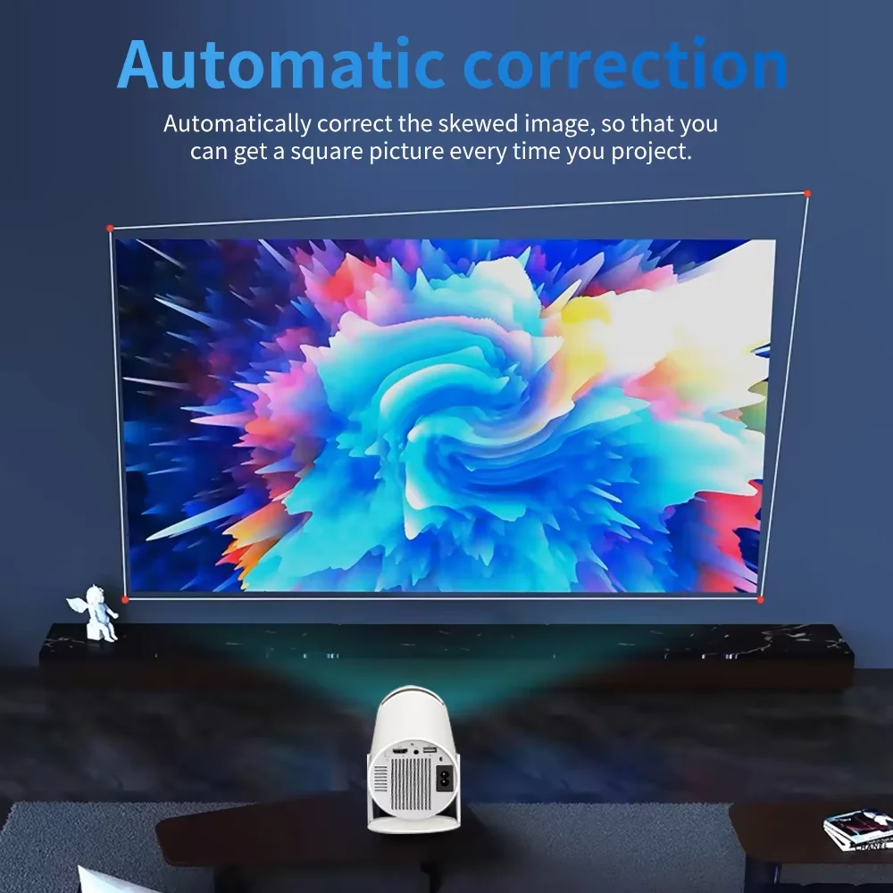 Android 11 Portable 3D Game Projector - 200 Lumens, 4K Support