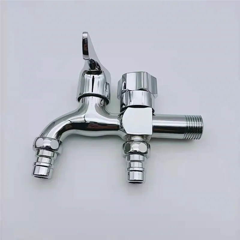 Stainless Steel Two Way Faucet Valve 1 In 2 Out Head Dual Function ...