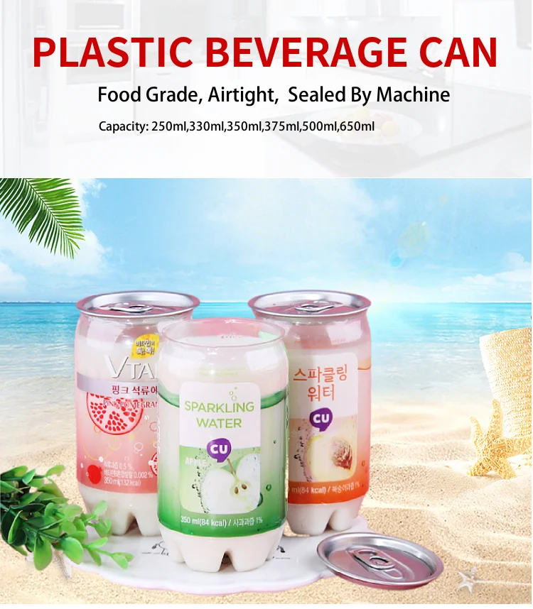 Clear PET Collapsible Drink Bottles with Easy Open Lid for Soda ...