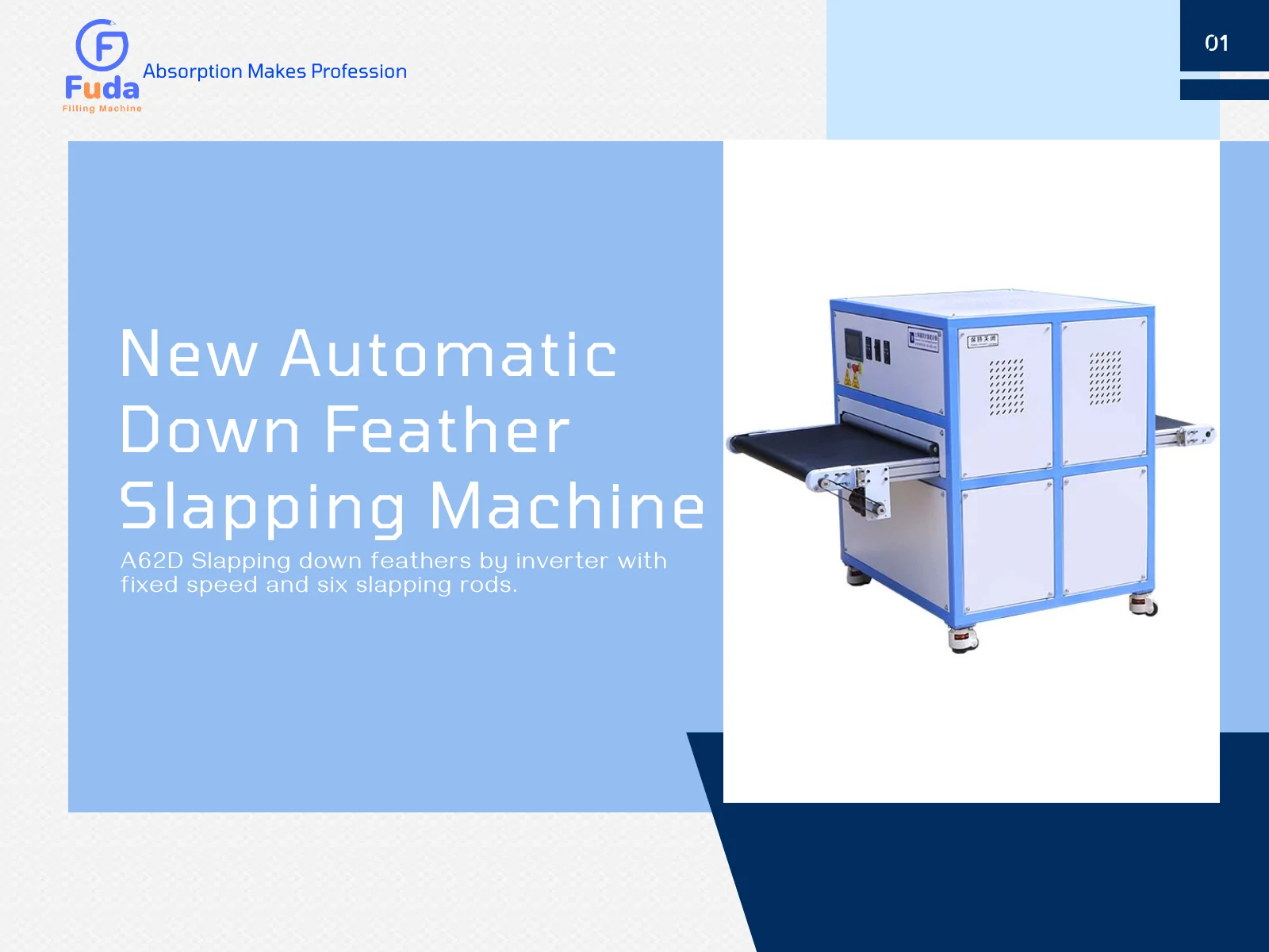 Fuda A62D Slapping Machine - High Productivity for down Jackets