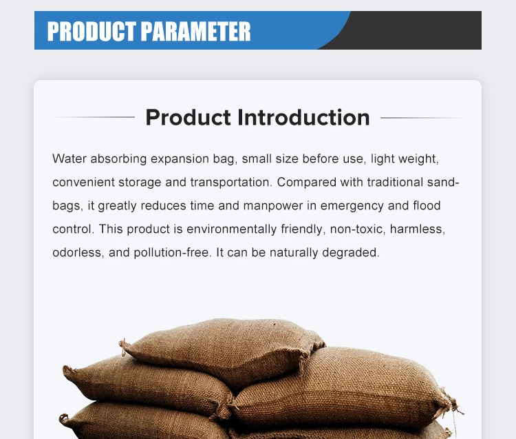 Water Preventing Sandbag - Super Absorbent Flood Control Bag