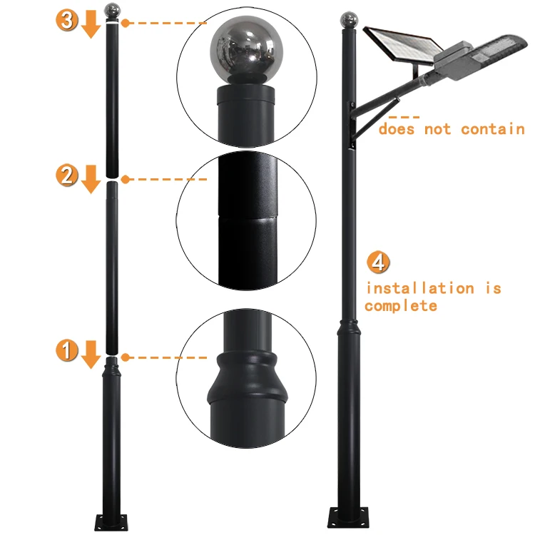 Solar Powered Street Light Pole Factory - Durable & Efficient