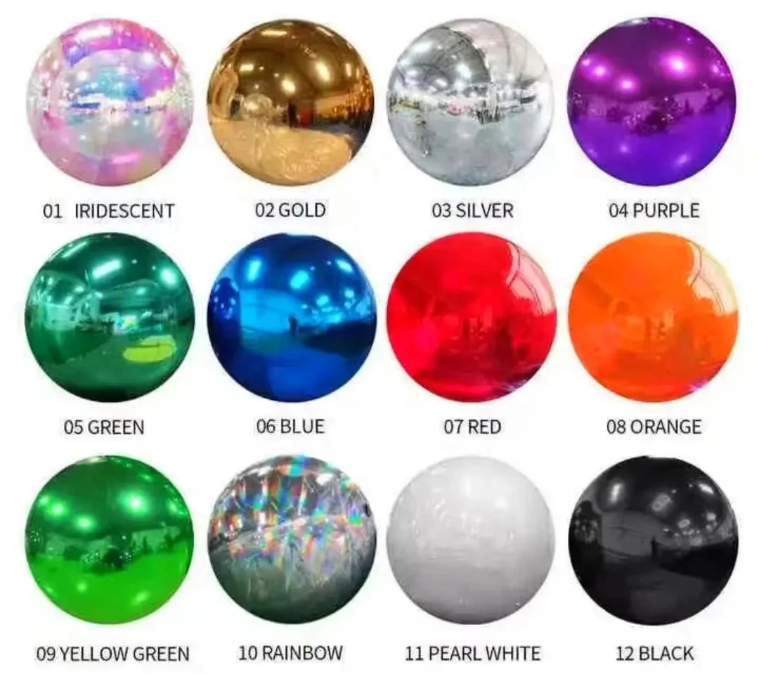 Custom Large Pvc With Top Multi-color Mirror Balls Party Decoration ...