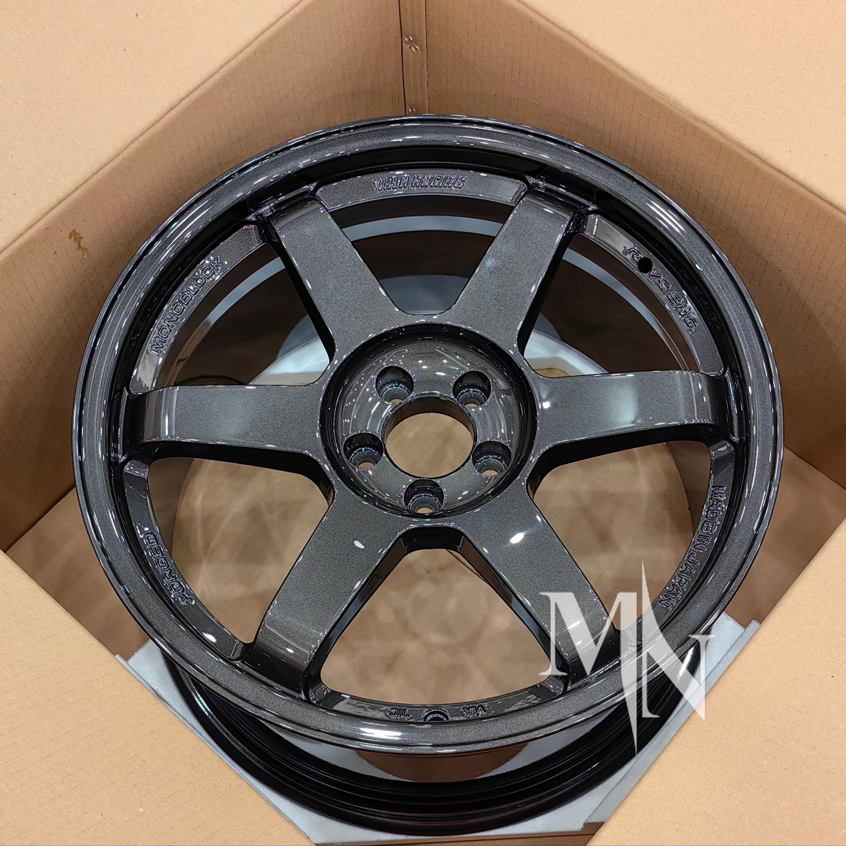 Maining Forged Volk Racing TE37 SL Wheels Black Edition III 4x100 5x120 ...