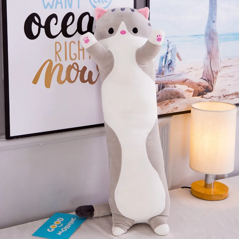 Soft Cat Big Hugging Plush Pillow - Perfect Toy for Kids