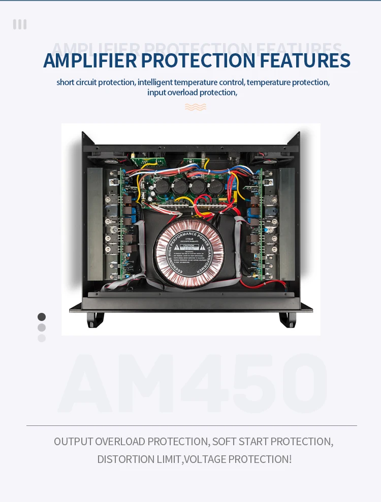 AM450 Class H Audio Module 2 Channel Power Amplifier Professional ...