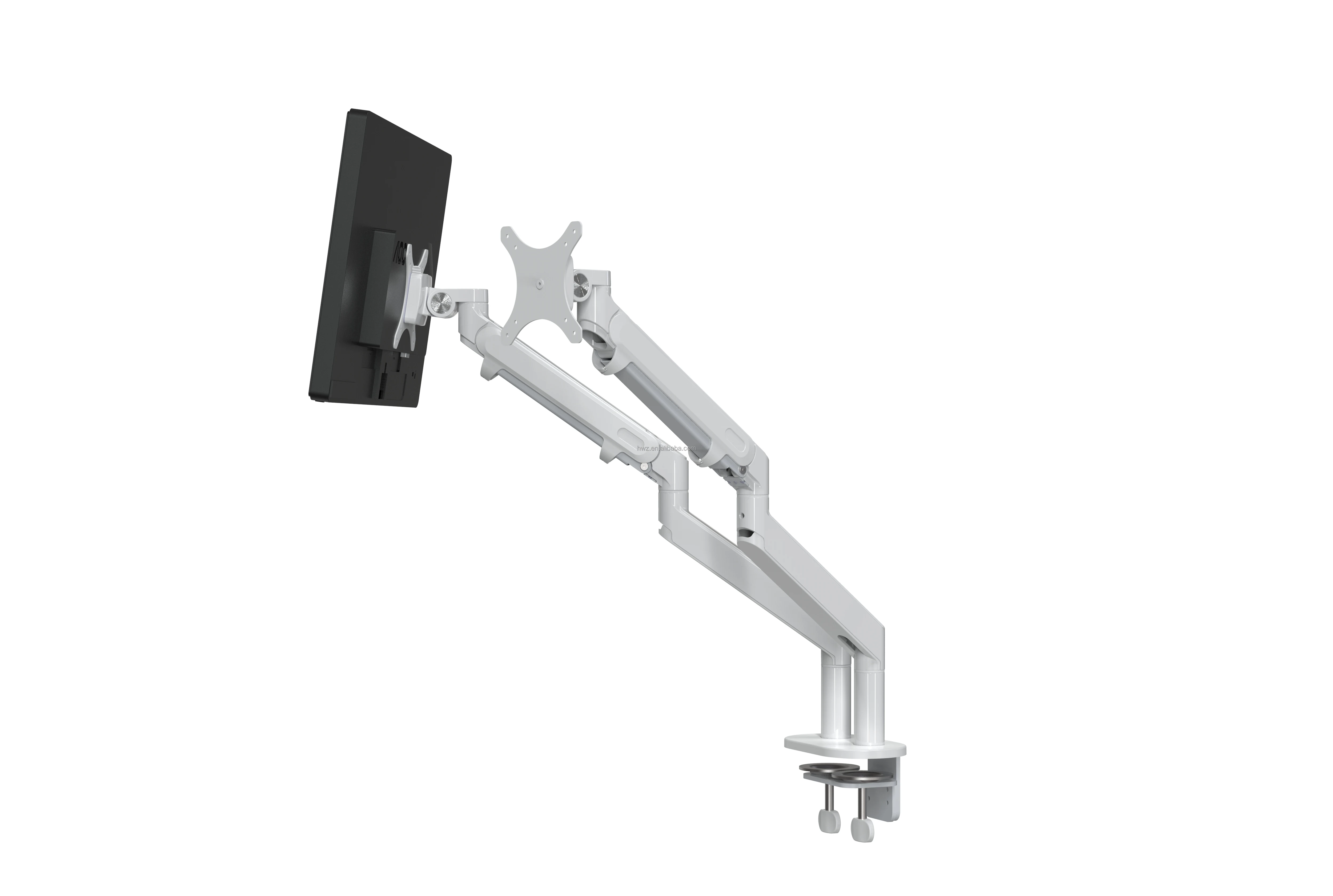 Desk Mount Single Monitor Arm Heavy Duty Ergonomic Single Lcd Stand ...