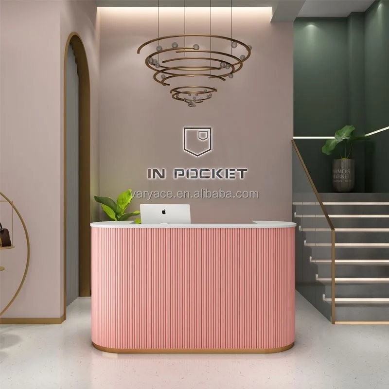 Modern Reception Desk Beauty Salon Reception Cashier Desk Salon ...