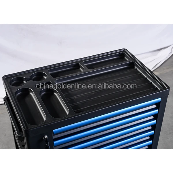 Goldenline 7 Drawers Metal Tool Box - Rolling Tool Trolley