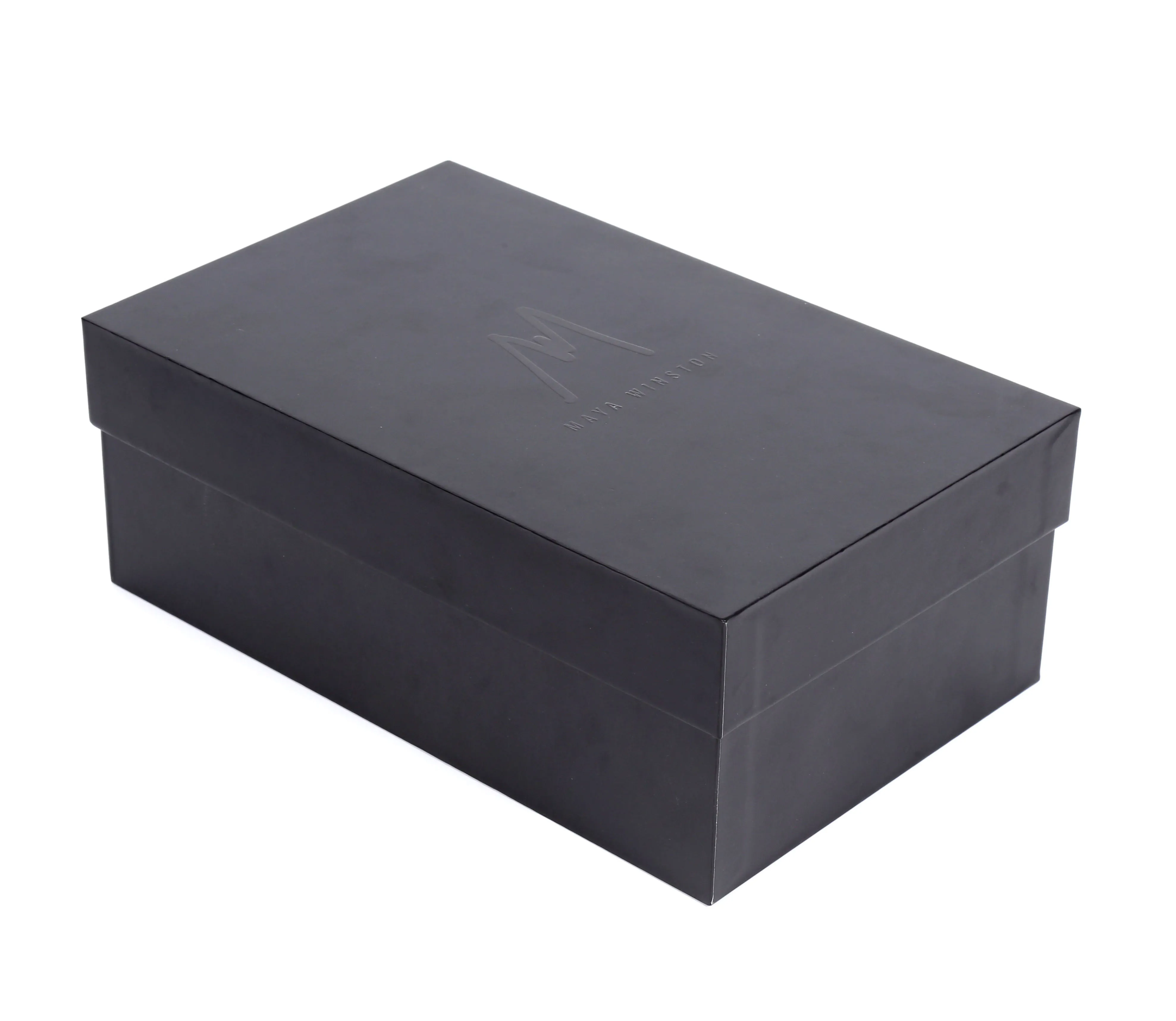 High Quality Cardboard Shoe Gift Box Empty Black Shoe Box Packaging ...