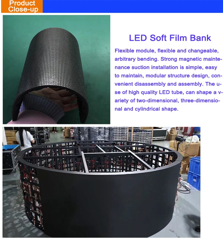Led Outdoor P4 Flexible Screen Led Display Module Outdoor Advertising ...