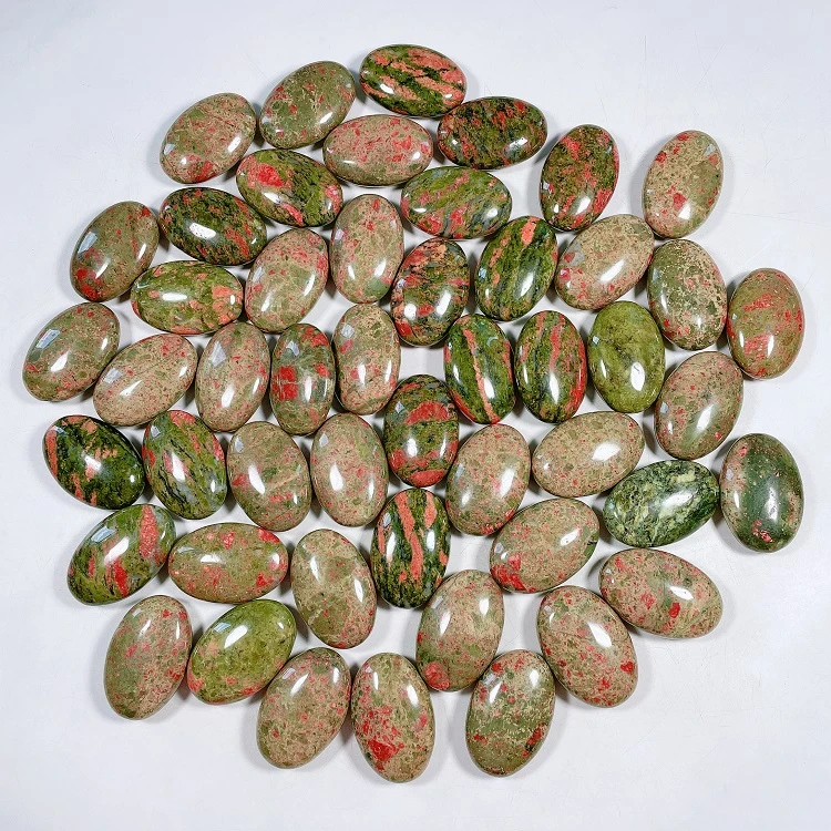 Hongzhuo Crystal Crafts Healing Stone Therapy Massage Kit Unakite ...