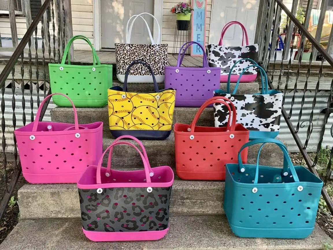 Customizable Sports Patterns Wholesale Bogg Eva Beach Bag Outdoor ...