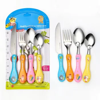 Kids Cutlery Set Flatware Stainless Steel Silverware Children's Knife ...