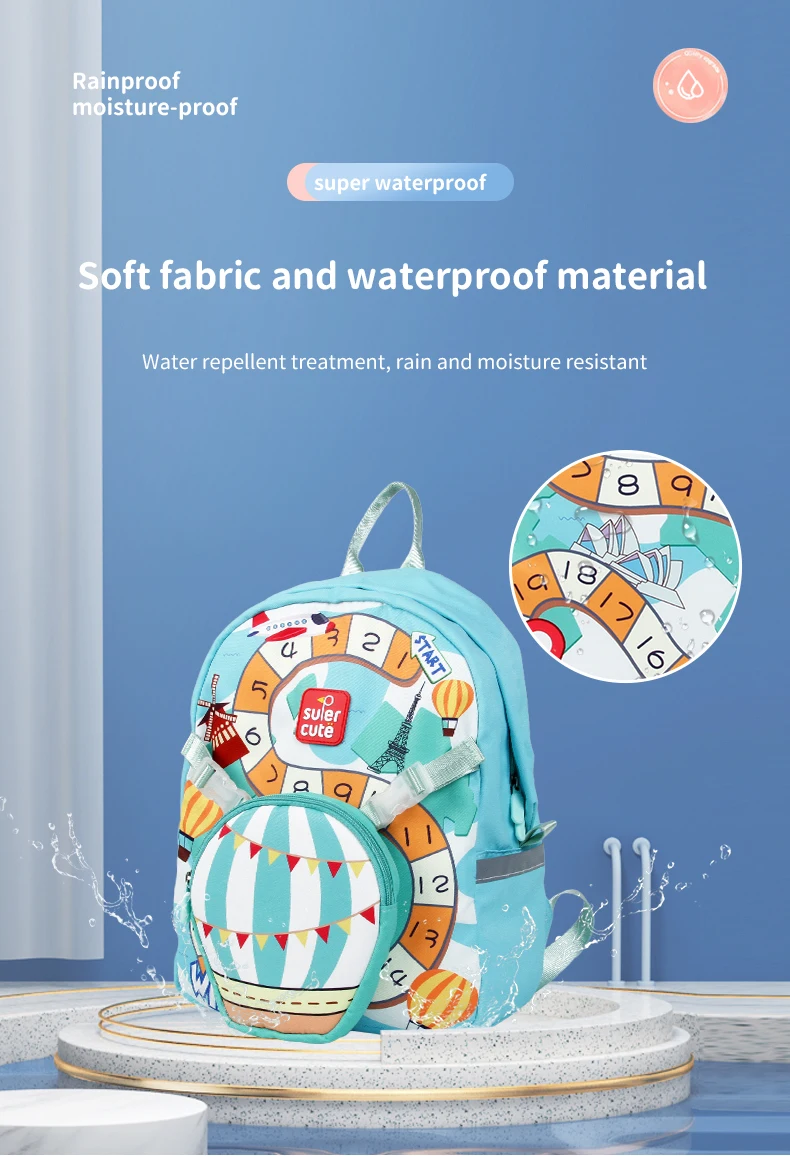 Supercute Waterproof Children Back to School Book Bag School Backpack ...