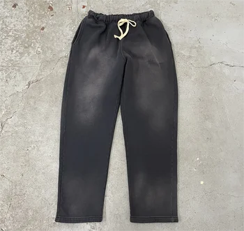 Custom Vintage Blank Terry Sweat Sun Faded Distressed Sweatpants Cotton ...
