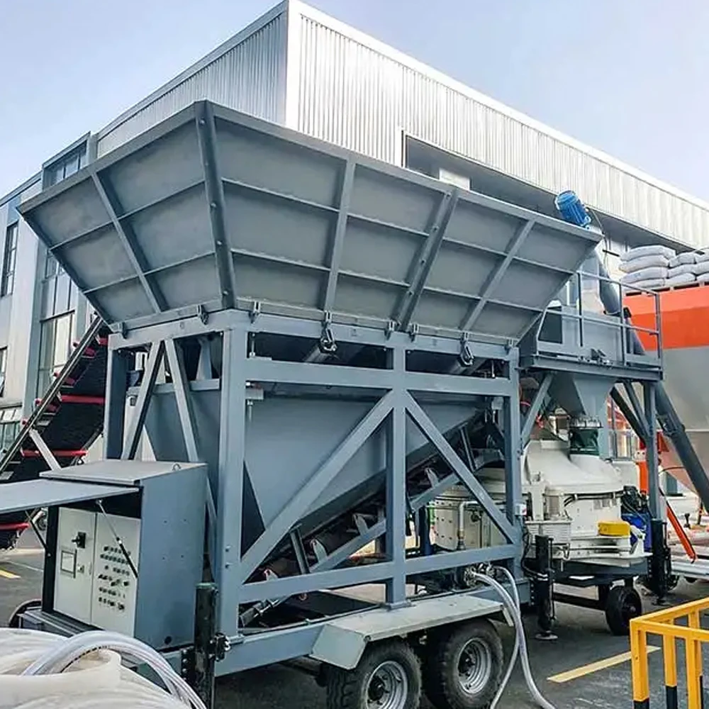 Powerful Mobile Mini Small Dry Cement Concrete Batching Mixer Machine ...