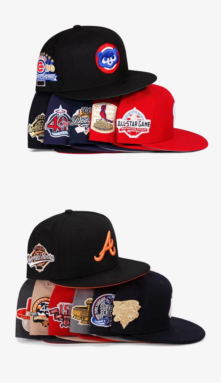 Wholesale Custom Football Team Logo Fitted Cap 3d Embroidery Sports ...