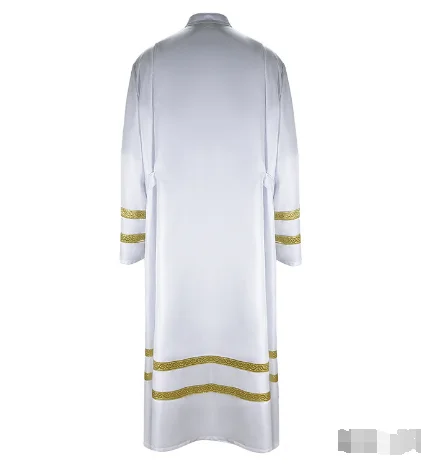 Adult Male Church Pastor Uniform Robe Cloak Cosplay Costume Fantasy for ...