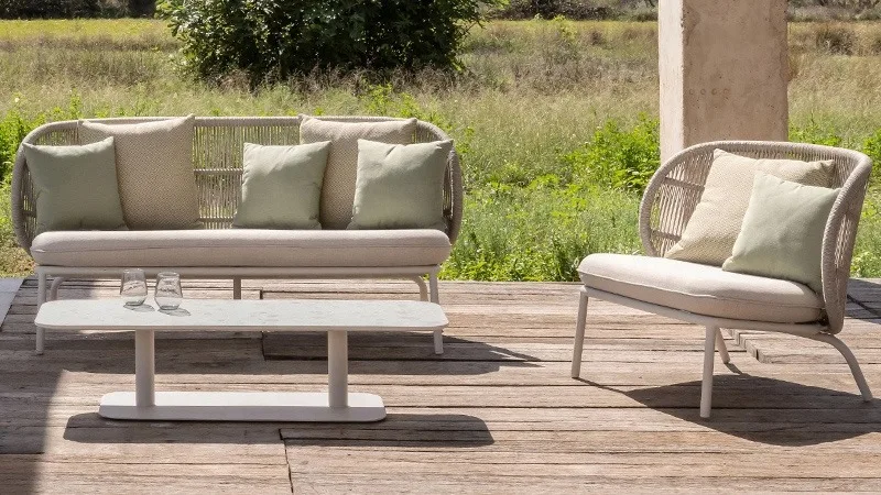 Modern Terrace Aluminium All Weather Luxury Patio Rope Sofa Outdoor ...