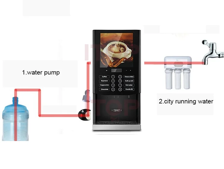 Automatic Coffee Dispenser Vending Machine - Commercial Instant Coffee ...